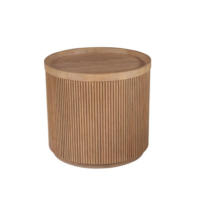 Lumi Side Table - Round by Sweetpea & Willow | ufurnish.com