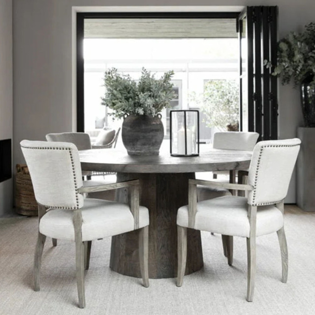 Josh Dining Table - Silver Back - S by Sweetpea & Willow | ufurnish.com