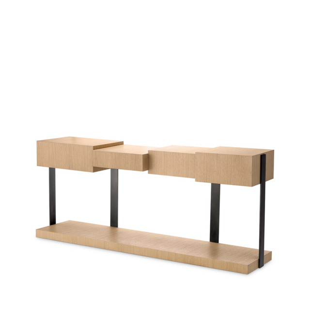 Nerone Console Table - Natural Oak by Sweetpea & Willow | ufurnish.com