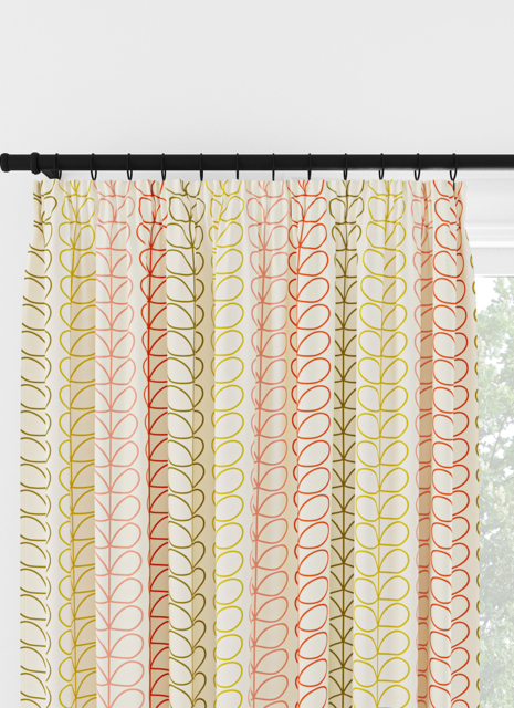 Orla Kiely Linear Stem Multi Pencil Pleat Curtain by Swift Direct ...