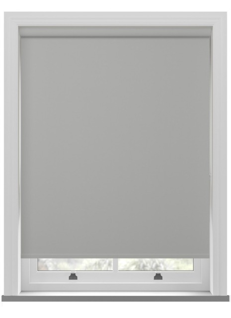 Genesis Plain Luxe Mid Grey Twist Roller Blind by Swift Direct Blinds | ufurnish.com