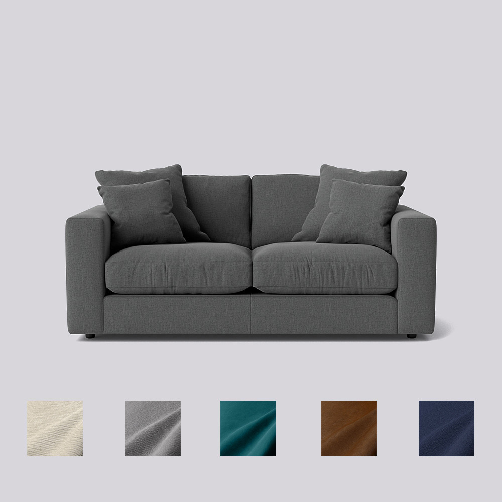 Swoon - Althaea - Two-Seater Sofa - Grey by Swoon | ufurnish.com