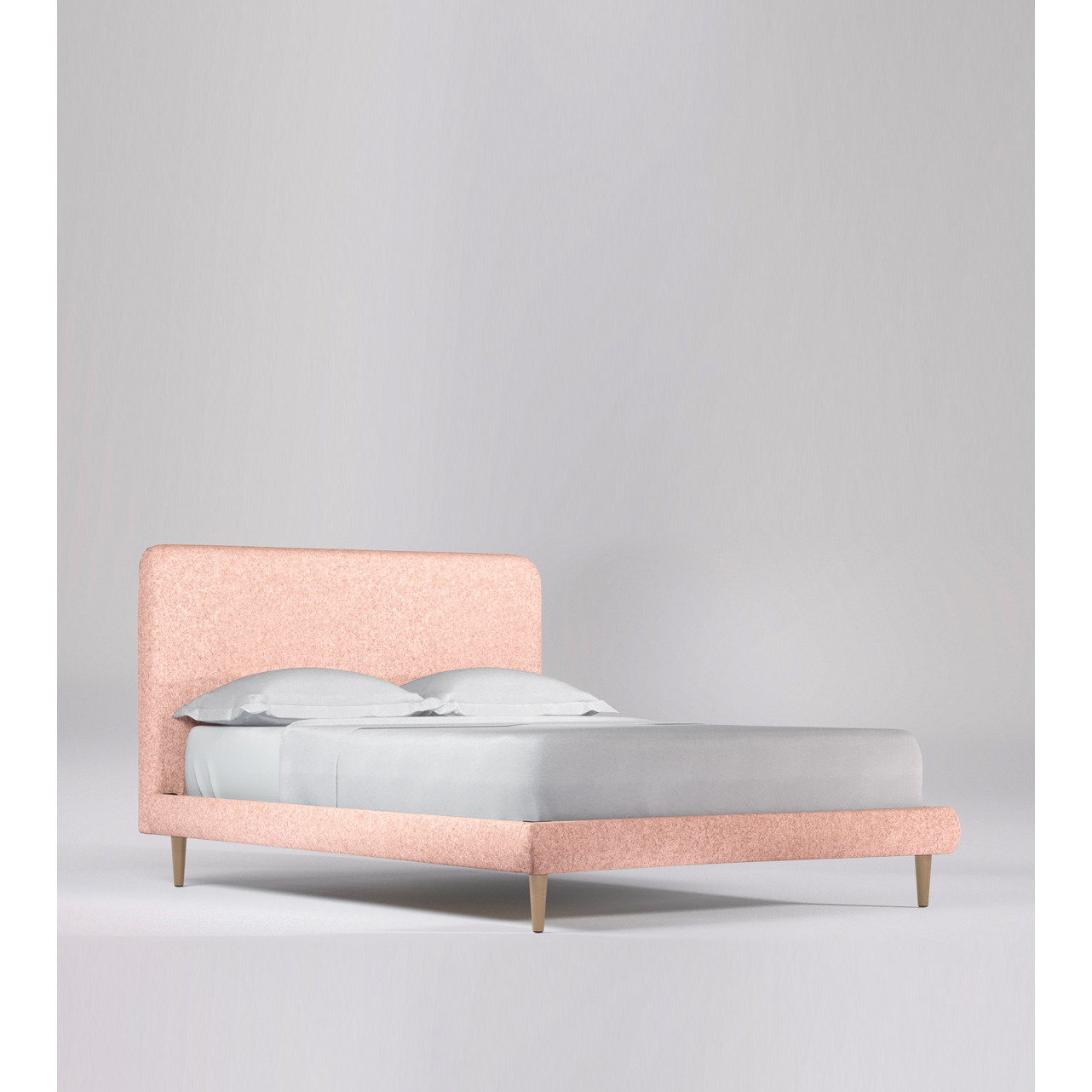 Swoon - Brockham - Bed - Pink - Soft Wool by Swoon | ufurnish.com