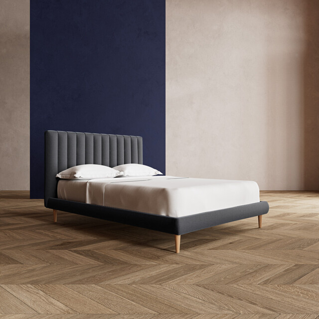 Swoon, Fabric, Porlock, Bed, Ebony, Light Feet, King by Swoon ...