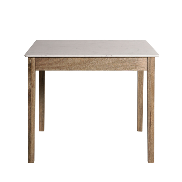 Swoon, Brown Wood/stone Duval Classic Four-seater Dining Table by Swoon | ufurnish.com