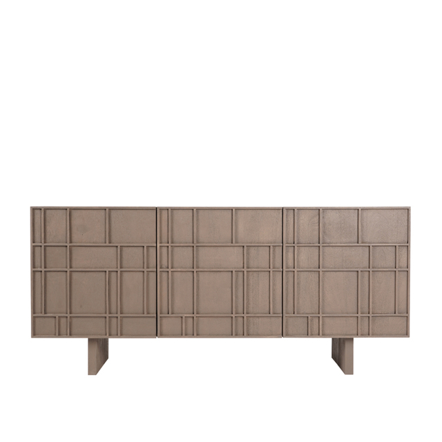 Swoon, Rushden, Scandi Sideboard, Sandblasted Grey Mango Wood, 166cm x 48cm x 75cm by Swoon ...