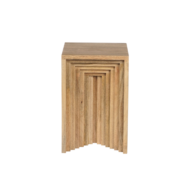 Swoon, Seville, Scandi Side Table, Natural Oak-Stained Mango Wood by Swoon | ufurnish.com