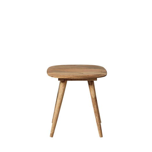 Swoon, Side, Table, Scandi Style, Brown, Mango Wood, W: 40cm x D: 40cm ...