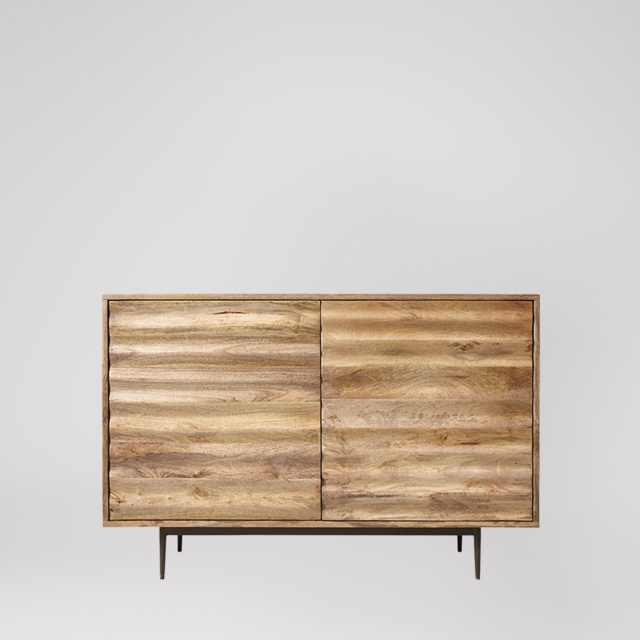 Swoon, Katana, Sideboard, Grey Charcoal &, Mango Wood, W: 118cm x D ...