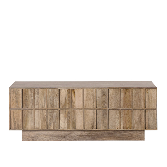 Swoon, Sandon, Scandi TV Stand, Light Brown, Mango Wood, W: 133cm x H ...