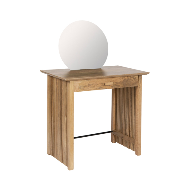 Swoon, Mango Wood/, Steel, Brown/silver Plain Emiko Scandi Dressing ...