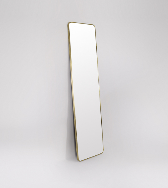 Swoon, Lark, Large Rectangle Mirror, Art Deco Style, Brass Shiny ...