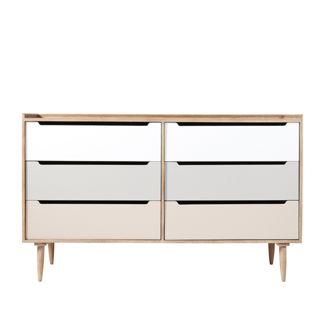 Swoon, Brown, Wood, Southwark Scandi Style Six-drawer Chest of Drawers ...