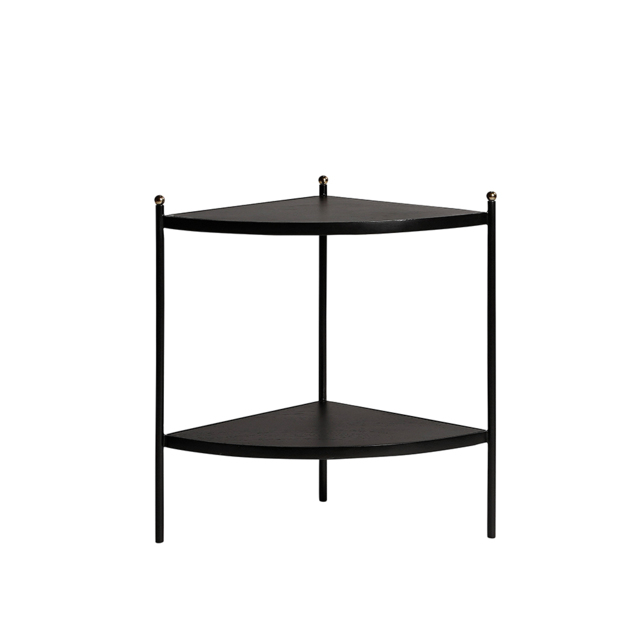 Swoon, Metal/wood Layston Classic Corner Bedside Table, Black Mango ...