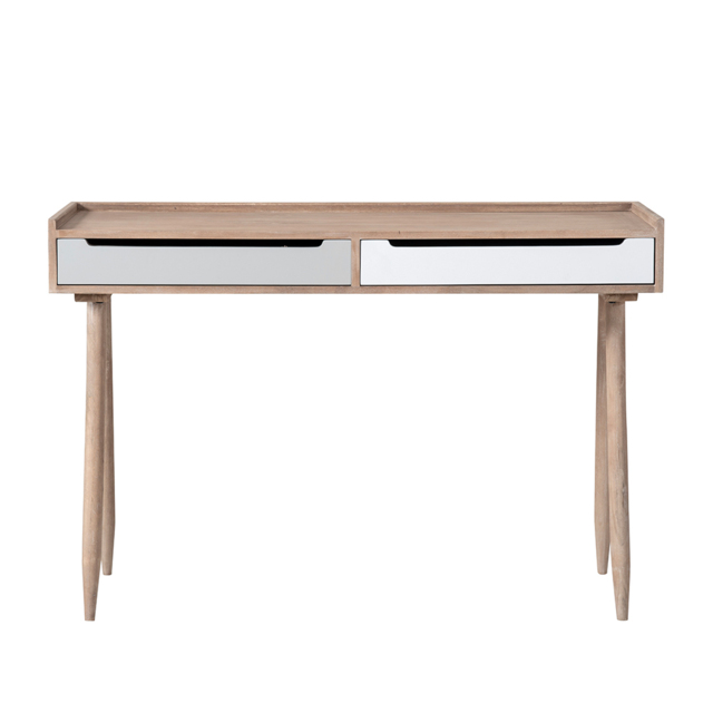 Swoon, Southwark, Mid-Century Desk, Brown, Mango Wood, W: 120cm x H: 80 ...