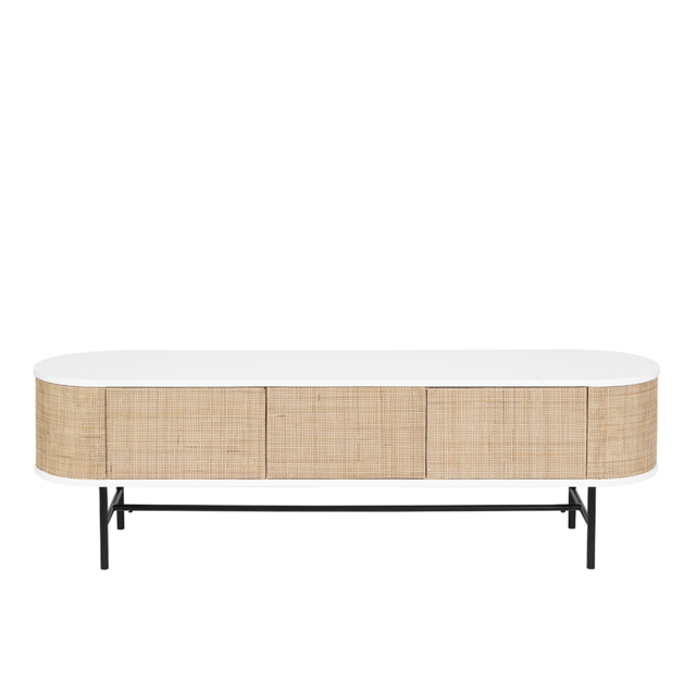 Swoon, Wood/rattan Moro Mid Century Tv Stand by Swoon | ufurnish.com