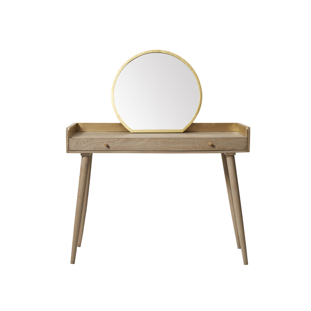 Swoon, Fresco, Mid-Century Style Dressing Table, Brown Sandblasted Grey ...