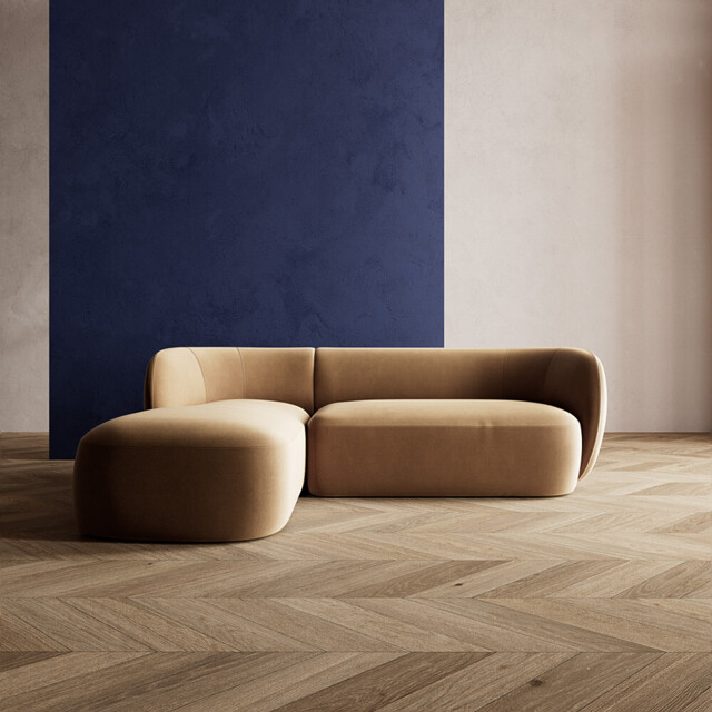 Swoon, Birch/plywood/foam Brown Plain Alban Left-hand Corner Sofa ...