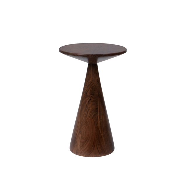 Swoon, Figura, Contemporary Side Table, Brown, Acacia, W:32cm x H:52cm ...