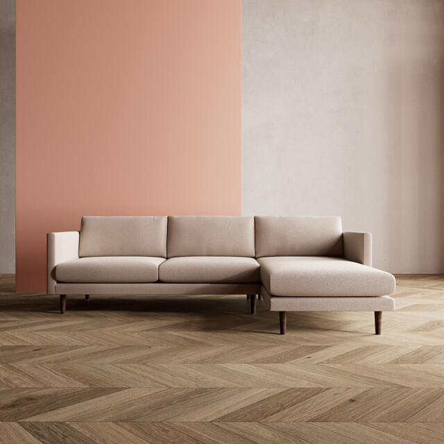 Swoon, Tivoli, Right-Hand Corner Sofa, Natural, Boucle, W: 257cm x H ...