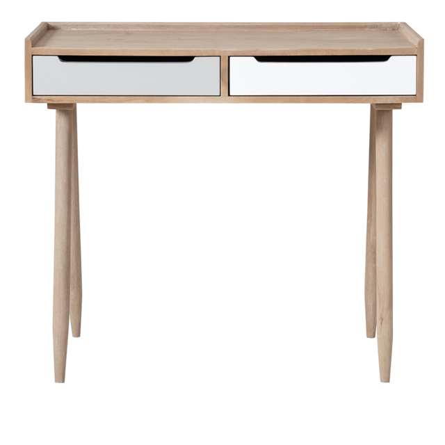 Swoon, Brown, Wood, Southwark Mid-century Desk, Grey Wash Mango White ...