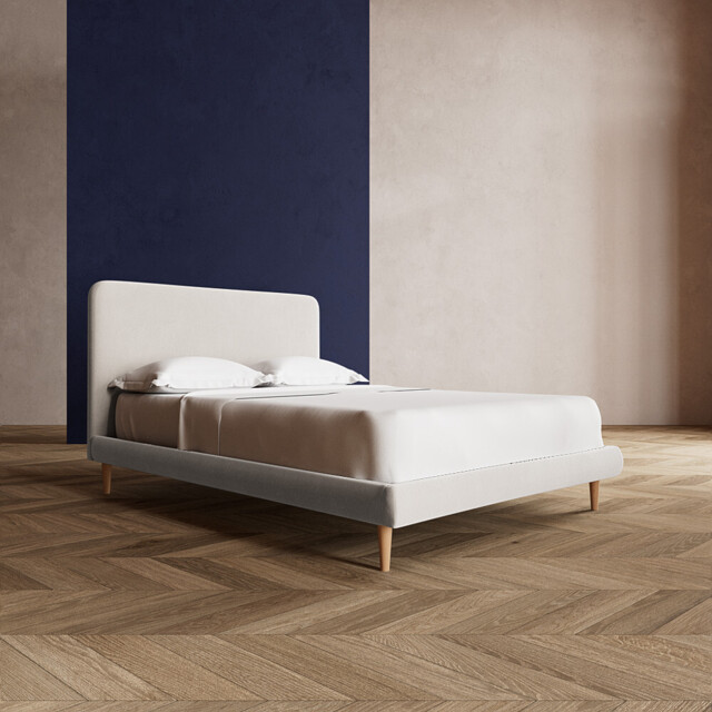 Swoon, Brockham, King Bed, Ecru, Crushed Velvet, Light Feet, King by ...