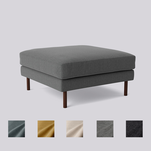 Swoon, Munich, Ottoman, Grey Pewter, W: 67cm x D: 67cm x H: 84 cm by ...