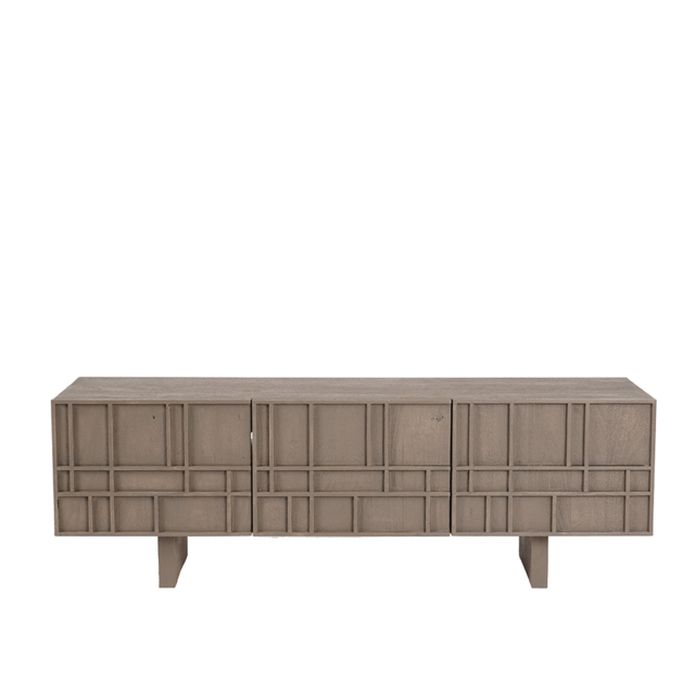 Swoon, Wood, Rushden Scandi Tv Stand, Sandblasted Grey Mango by Swoon ...