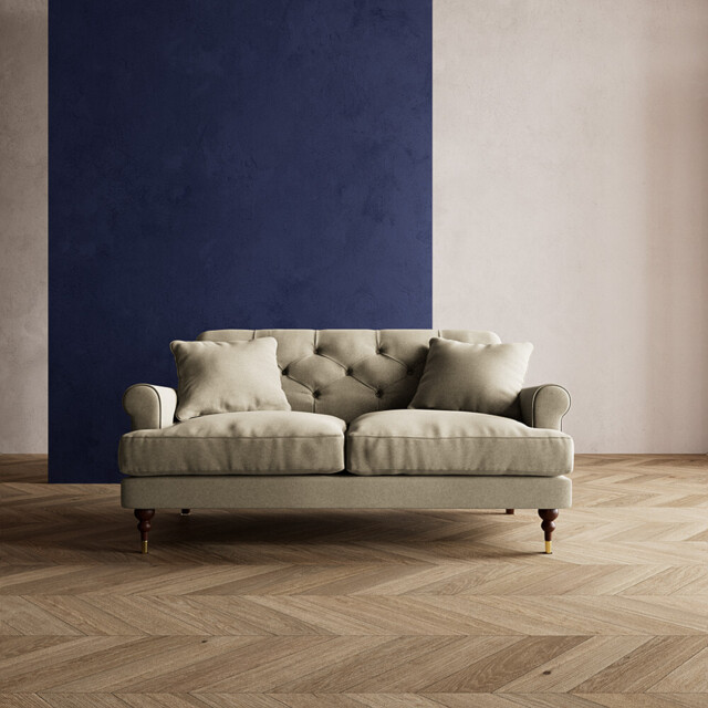 Swoon, Fabric, Sidbury, Two-seater Sofa, Porcelain, Smart Wool, Dark ...