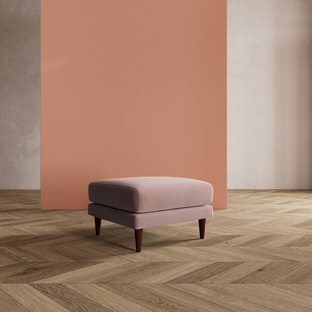 Swoon, Fabric, Turin, Ottoman, Dusk, Crushed Velvet, Dark Feet ...