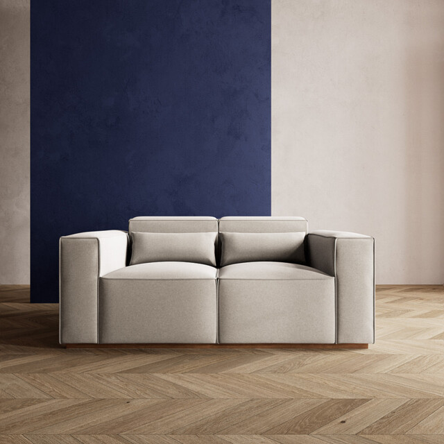 Swoon, Bergen, Two-Seater Sofa, White Ivory, Smart Wool, W: 172cm x H ...