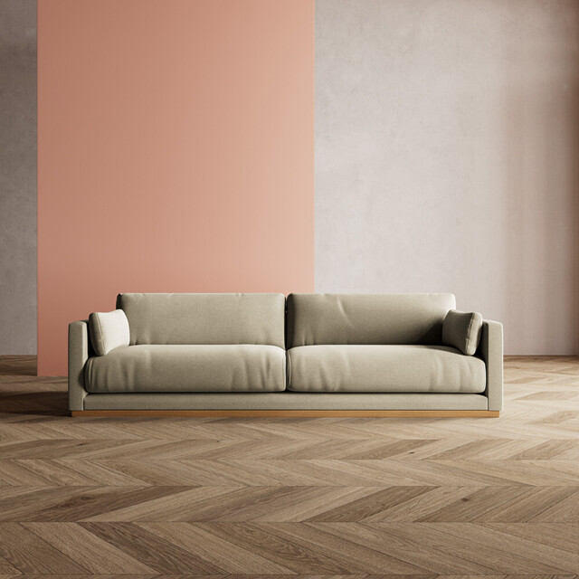 Swoon, Fabric, Alesund, Four-seater Sofa, Porcelain, Smart Wool, Light ...