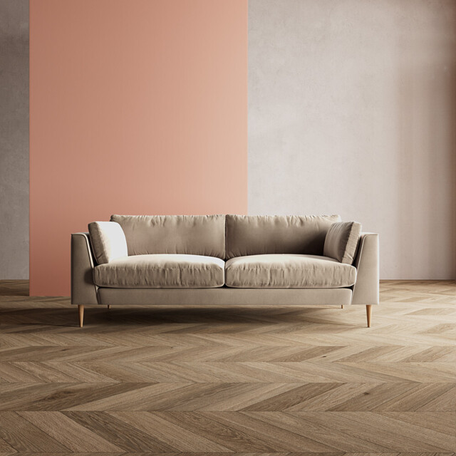 Swoon, Fabric, Nero, Four-seater Sofa, Taupe, Easy Velvet, Light Feet ...