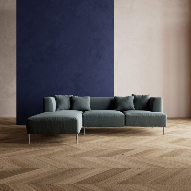 Swoon, Fabric, Kallas, Left-hand Corner Sofa, Nordic, Smart Wool ...