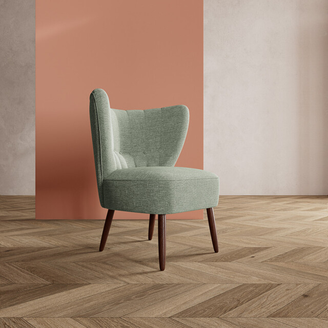 Swoon, Fabric, Fitz, Armchair, Juniper, House Weave, Dark Feet ...