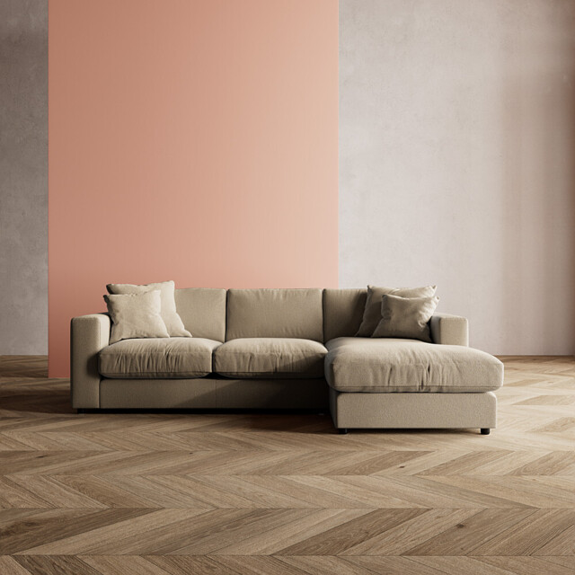 Swoon, Althaea, Right-Hand Corner Sofa, Brown, Boucle, W: 271cm x D ...