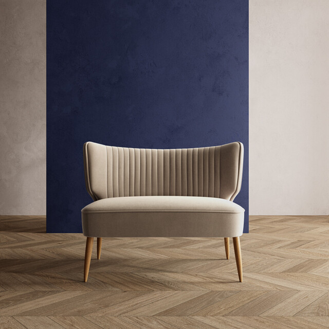 Swoon, Fabric, Duke, Two-seater Sofa, Taupe, Easy Velvet, Light Feet by ...