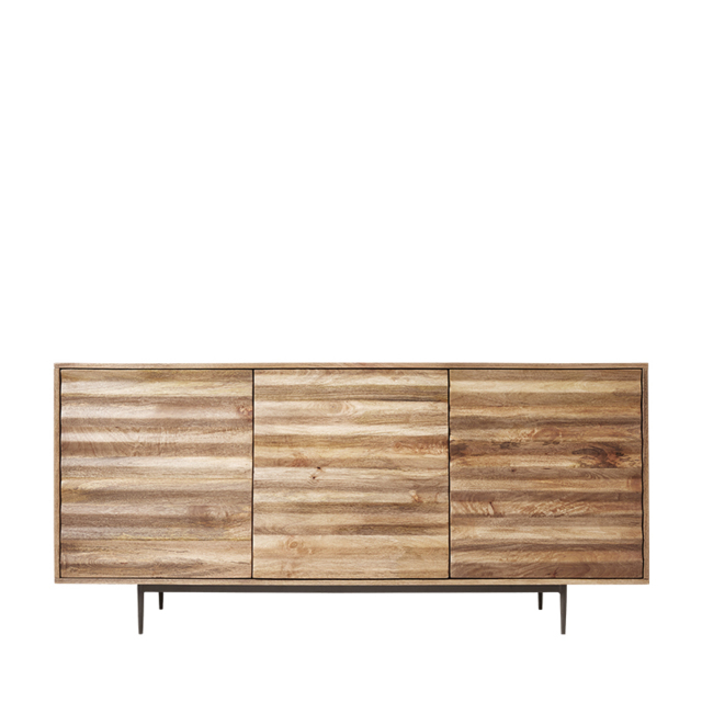 Swoon, Katana, Sideboard, Grey Charcoal &, Mango Wood, W: 168cm x D ...