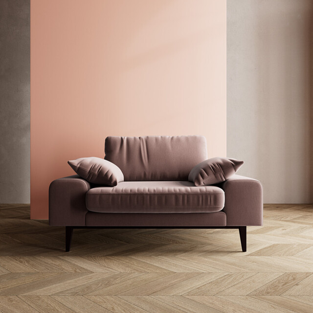 Swoon, Fabric, Tulum, Love Seat, Dusk, Crushed Velvet, Dark Feet ...