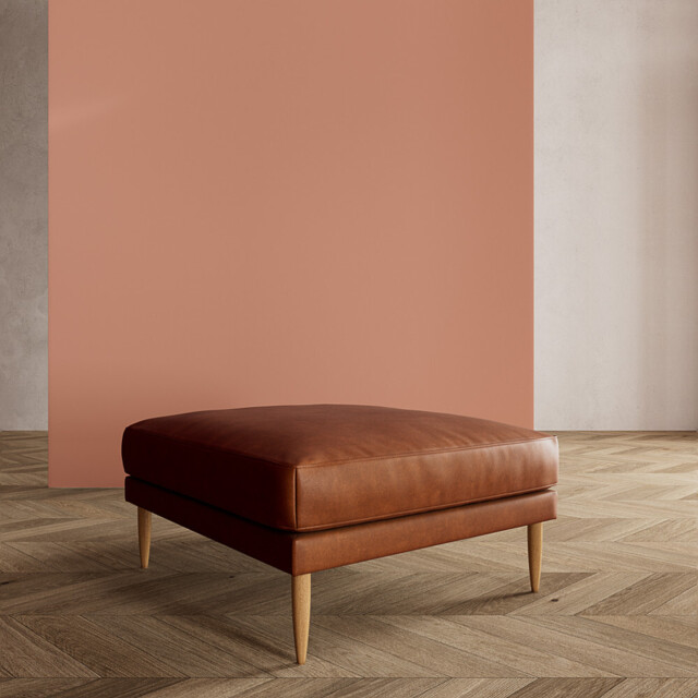 Swoon, Fabric, Kalmar, Ottoman, Tan, Smart Leather, Light Feet by Swoon ...