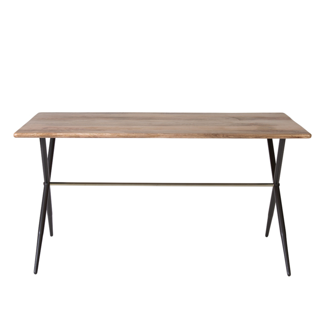 Swoon, Brown/black Mango Wood/, Steel, Plain Houdini Industrial Six ...