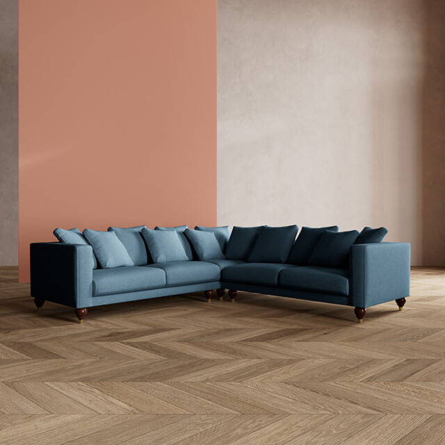 Swoon, Fabric, Waterloo, Five-seater Corner Sofa, Reef, House Weave ...