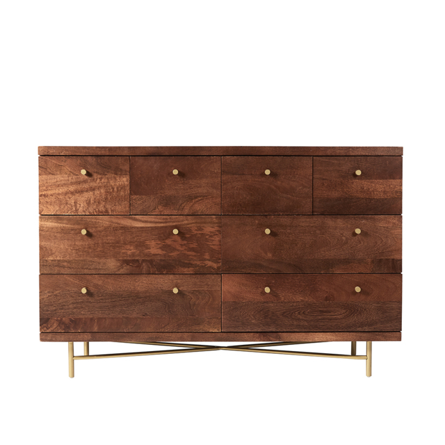 Swoon, Halle, Chest Of Drawers, Brown, Mango Wood, W: 117cm x D: 40cm x ...