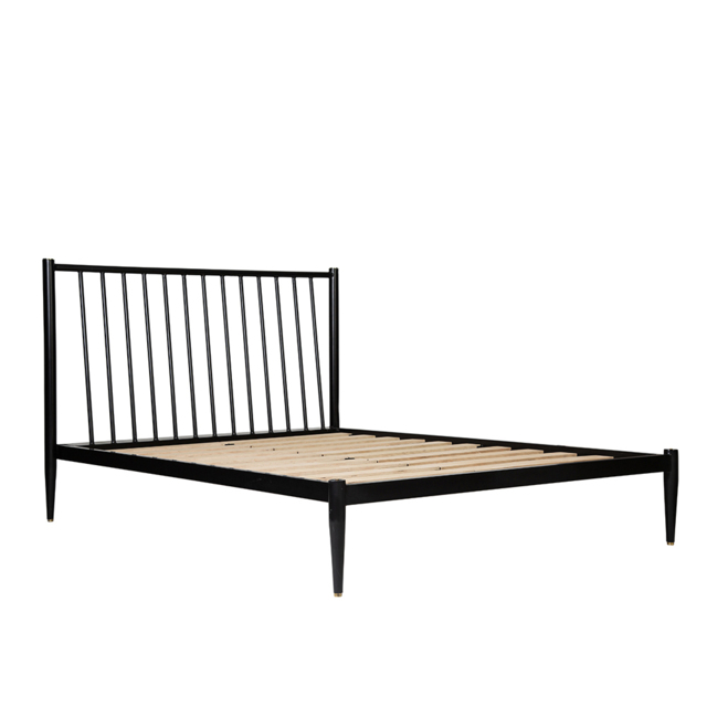 Swoon, Cartwright, Classic Double Bed Frame, Black, Sale, W: 153cm x H ...