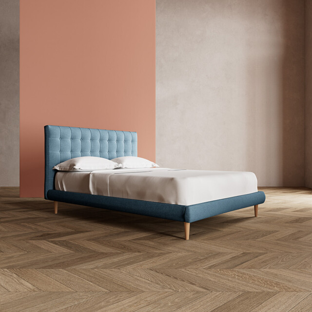 Swoon Sudrey, Tufted, Bed Reef House Weave Light Feet, Blue and Brown ...