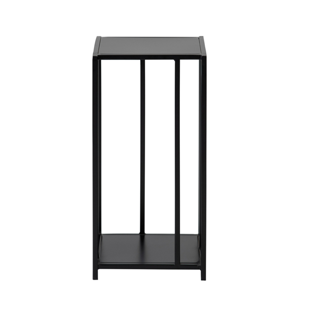 Swoon, Aero, Industrial Side Table, Black, Steel, W: 27cm x H: 55 cm by ...