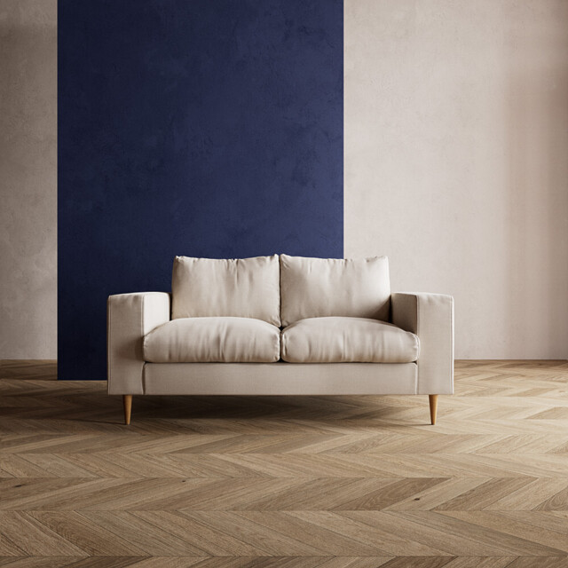 Swoon, Evesham, Two-Seater Sofa, White Alabaster, Linen, W:169cm x D:94cm x H:87cm by Swoon ...