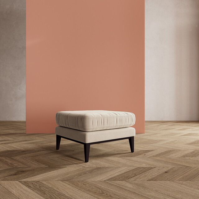 Swoon, Fabric, Tulum, Ottoman, Taupe, Easy Velvet, Dark Feet by Swoon ...