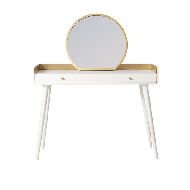 Swoon, Fresco, Mid-Century Style Dressing Table, White, Mango Wood, W ...
