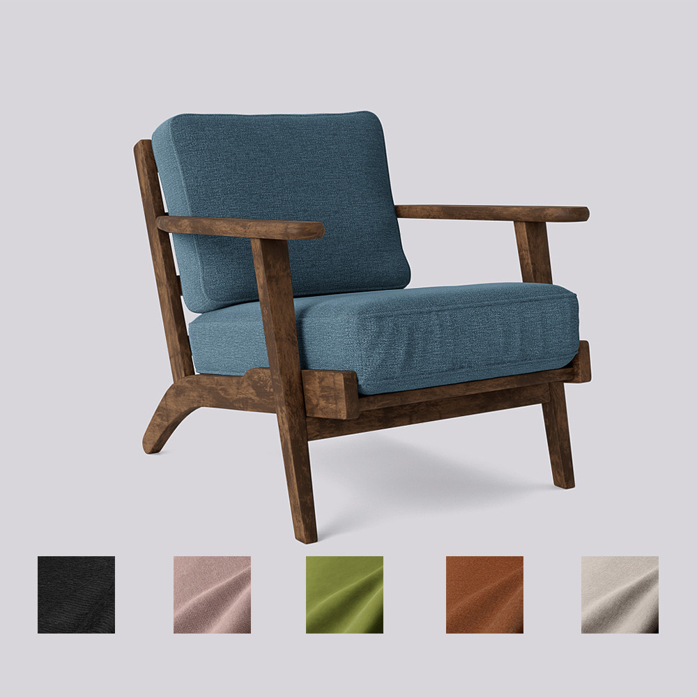 Swoon - Karla - Armchair - Blue - House Weave by Swoon | ufurnish.com